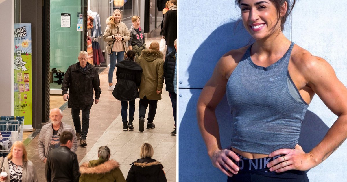 Edda Falak varð vitni að fallegu augnabliki í Smáralind í gær