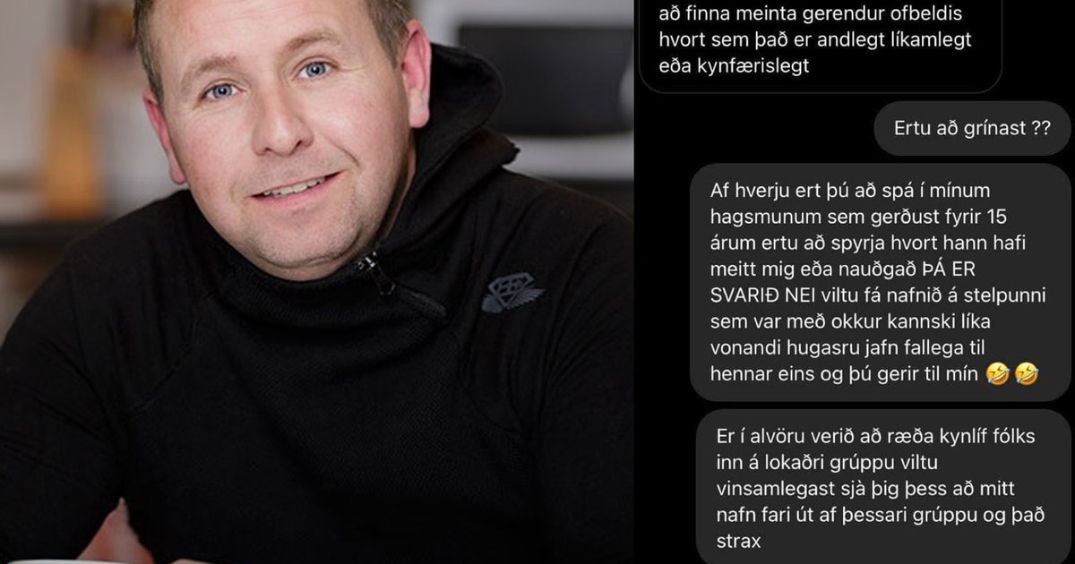 Reynir Bergmann: „Þetta verður að fara að stoppa“ – Reynt að fá vinkonu ...